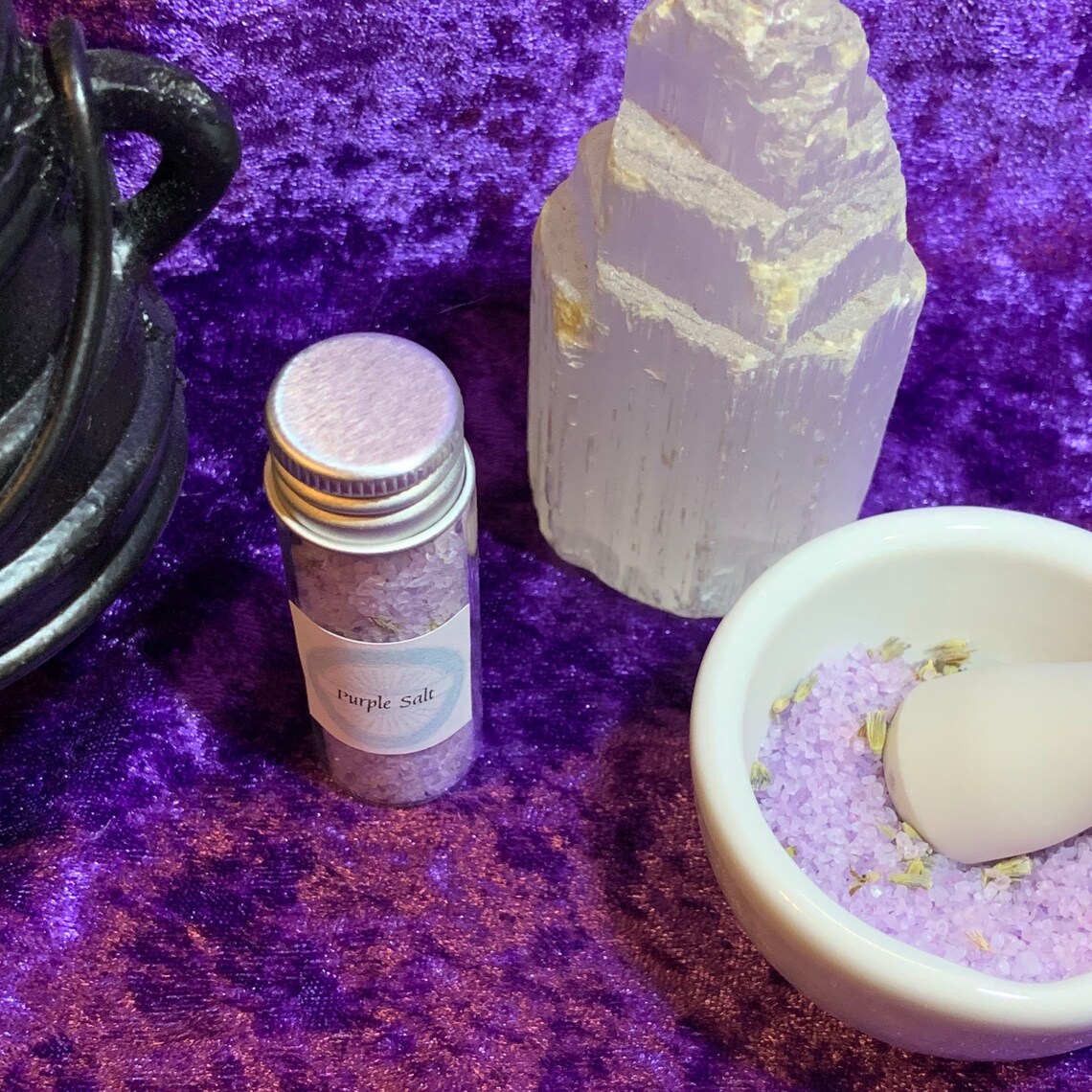 Purple Ritual Salt Purple Witches Salt Lavender Salt Spell - Etsy