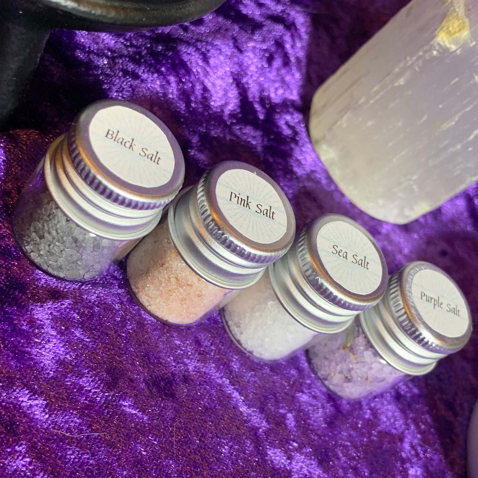 Ritual Black Salt Witches Salt Pink Salt Sea Salt Purple - Etsy