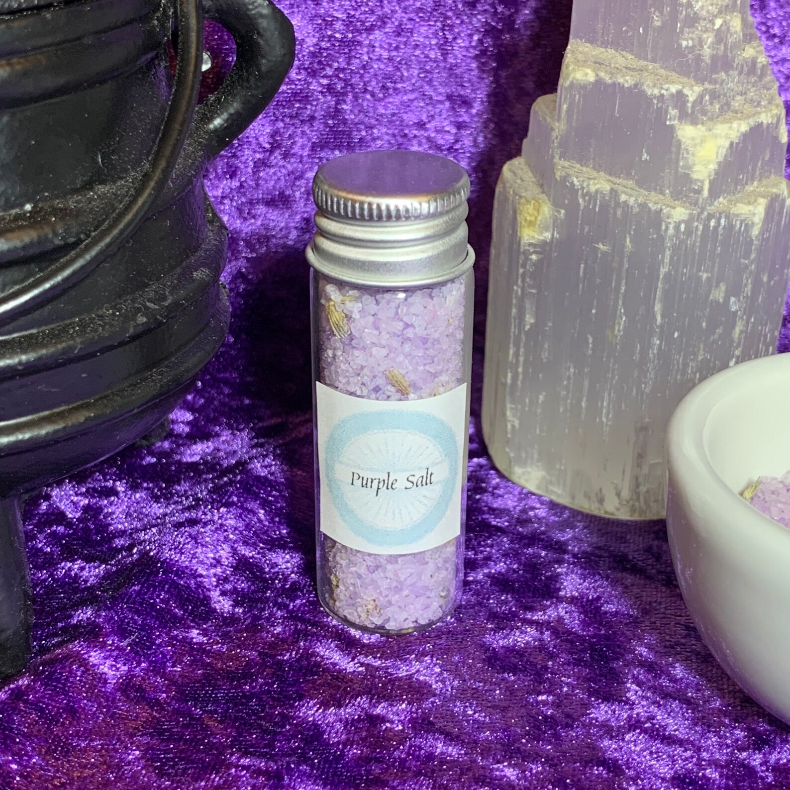 Purple Ritual Salt Purple Witches Salt Lavender Salt Spell - Etsy