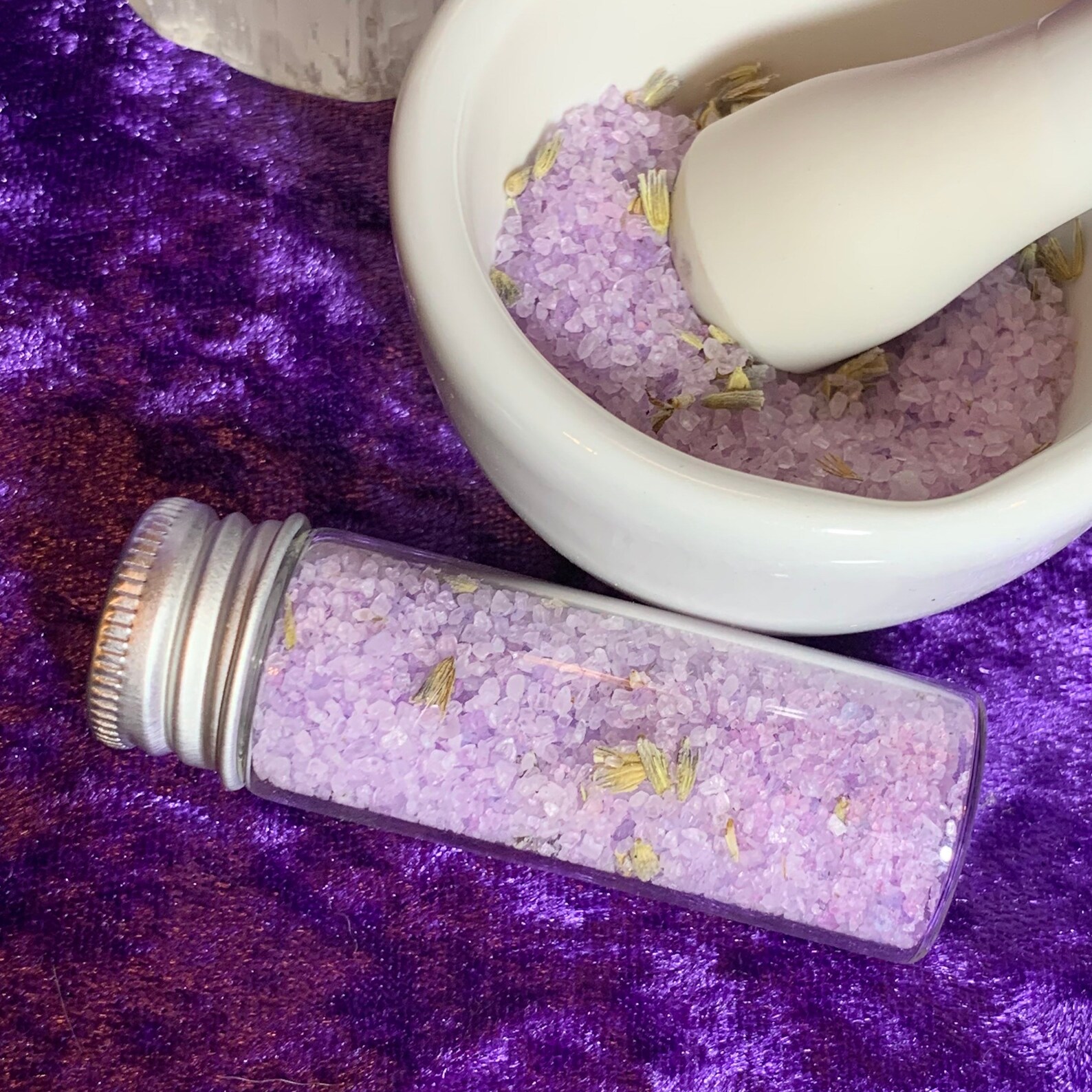 Purple Ritual Salt Purple Witches Salt Lavender Salt Spell - Etsy