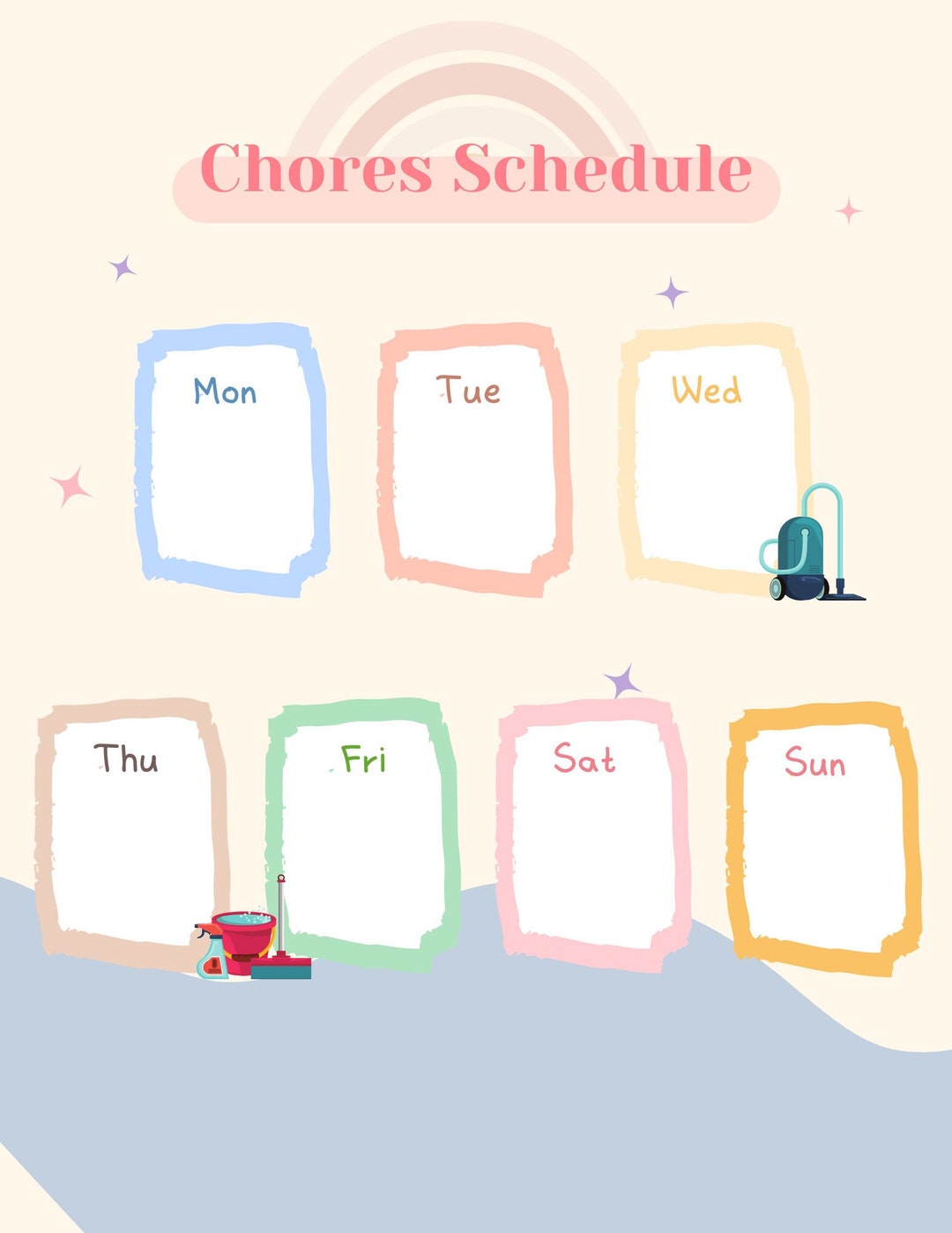 Educational Chores Poster - Teaching Chores, Learning Schedules and ...