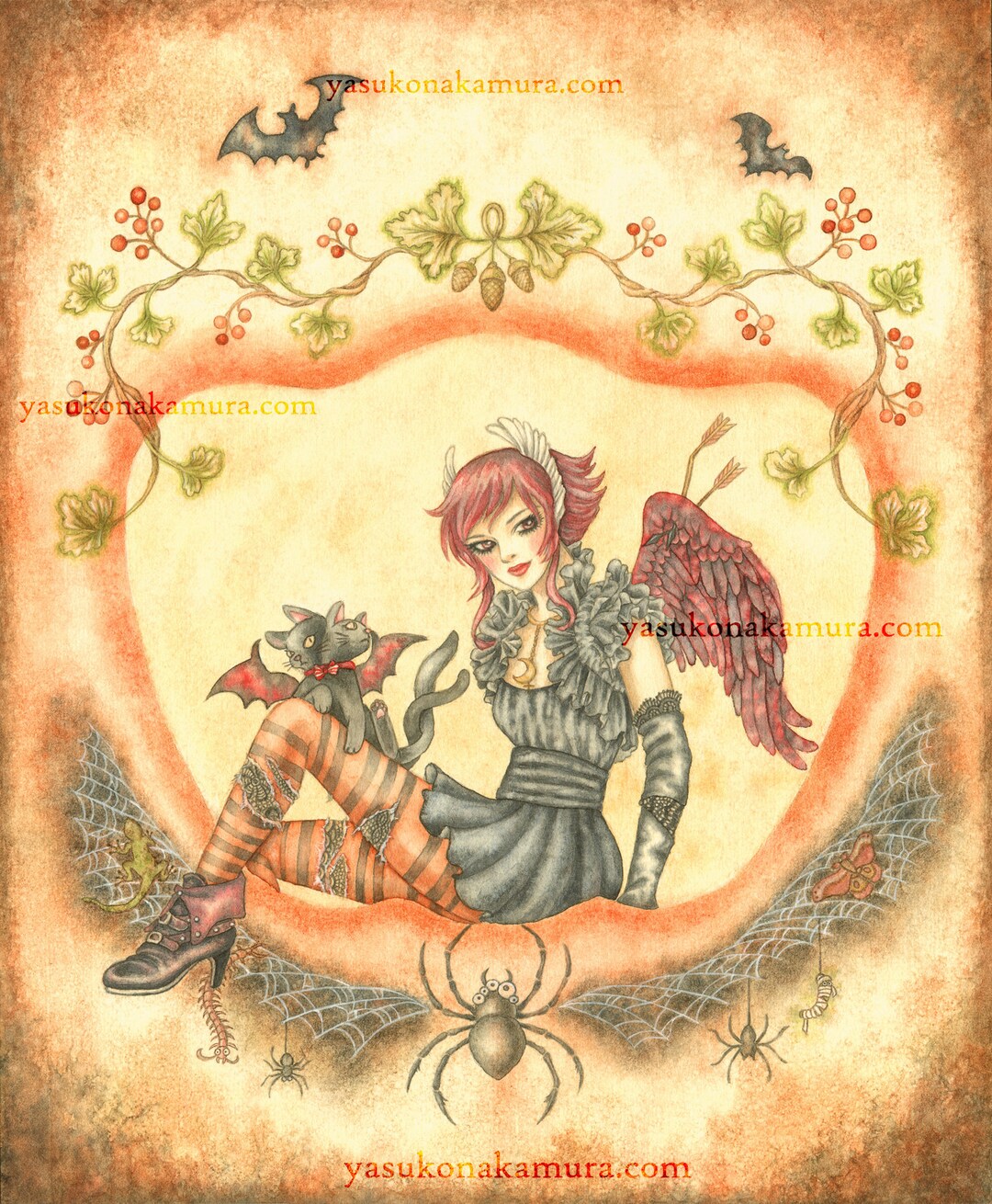 Veronica The Fallen Angel Original Fantasy Art Print Etsy veronica-the-fallen-angel-original-fantasy-art-print-etsy