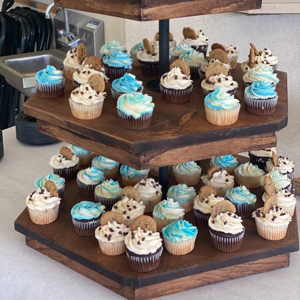 Rustic Cupcake Stand - Etsy