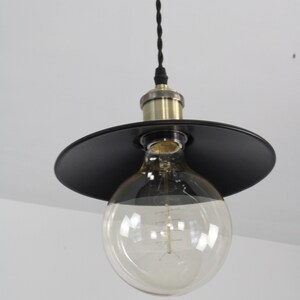 Single Pendant Light With Shade and Extra Large Edison Bulb - Etsy