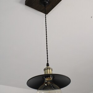 Single Pendant Light With Shade and Extra Large Edison Bulb - Etsy