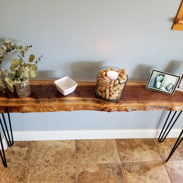 Live Edge Sofa Table - Etsy