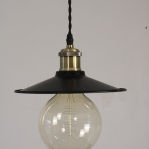 Single Pendant Light With Shade and Extra Large Edison Bulb - Etsy
