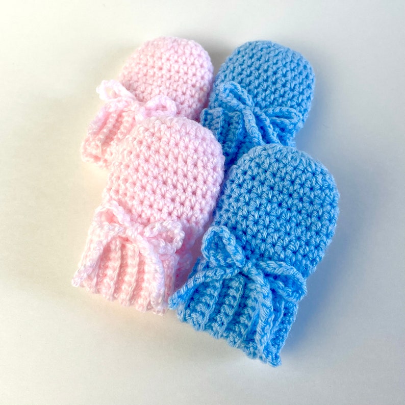Newborn Mittens Crochet Pattern - Easy Crochet Pattern - Crochet Baby ...