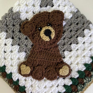 Cuddle Bear Crochet Baby Blanket - Crochet Bear Blanket - Crochet ...