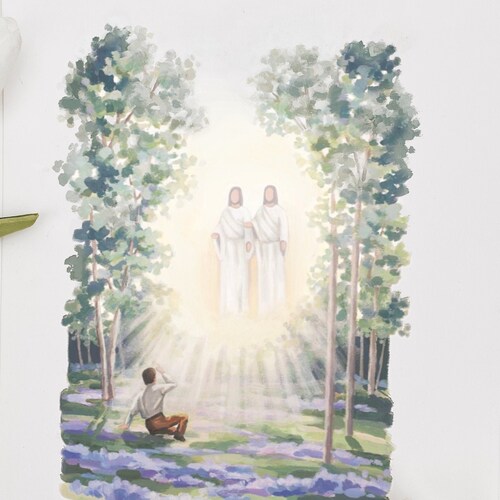 First Vision Painting LDS Artwork Acrylic Fine Art Print | Etsy