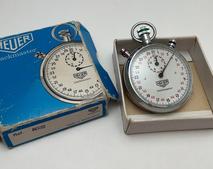 Vintage HEUER 8032 Trackmaster Stopwatch 1970's for Music or Track - Etsy