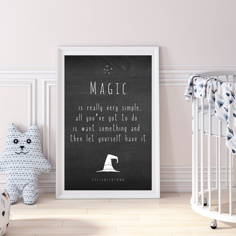 Halloween Print | Magic Chalkboard | Digital Download - Etsy