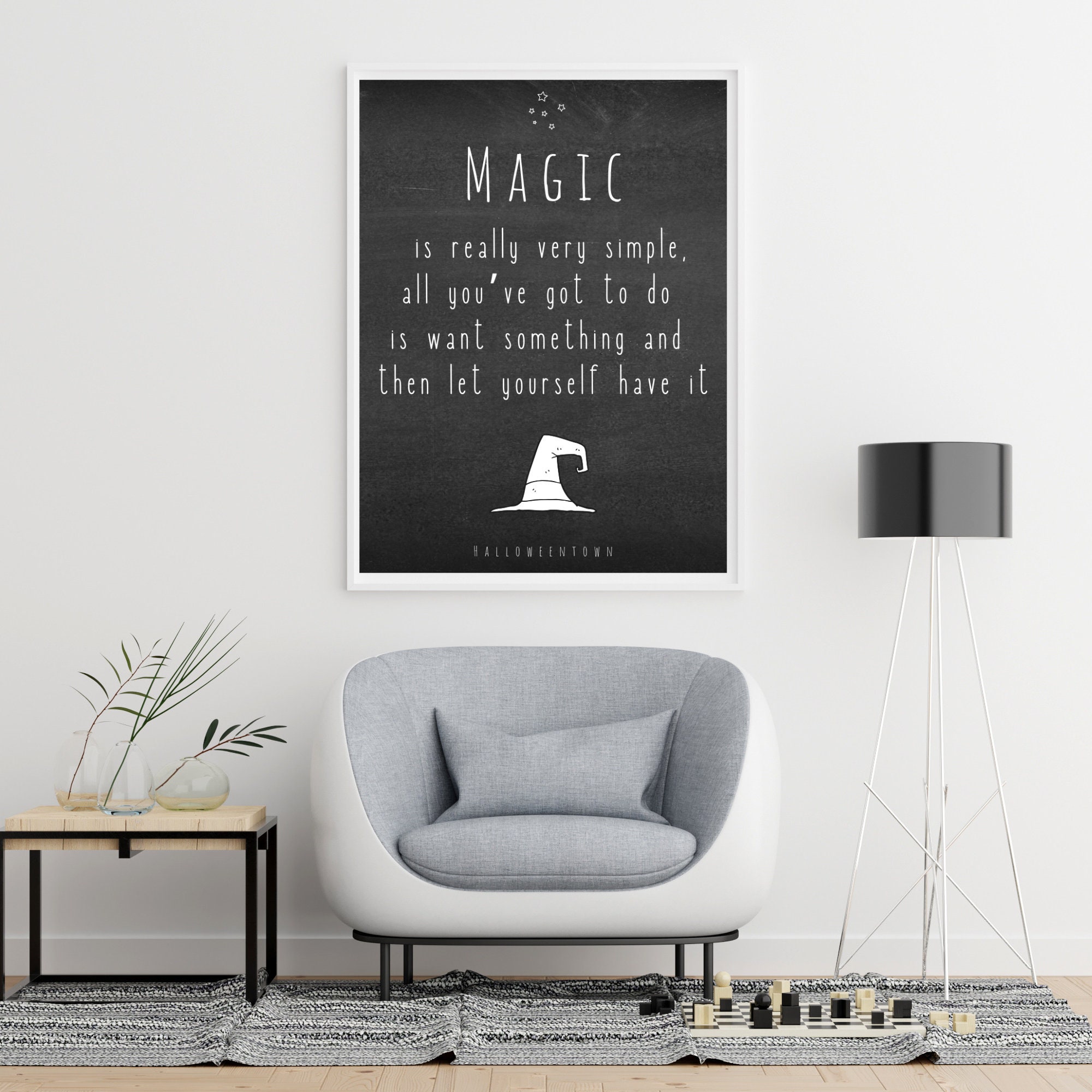 Halloween Print | Magic Chalkboard | Digital Download - Etsy