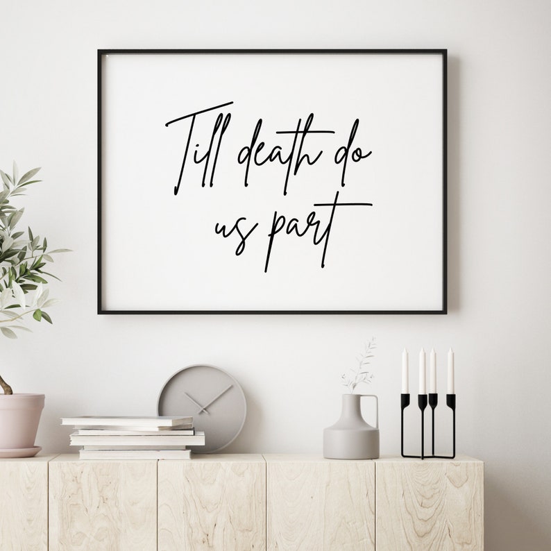 Till Death Do Us Part | Wedding Sign | Digital Download | Halloween ...