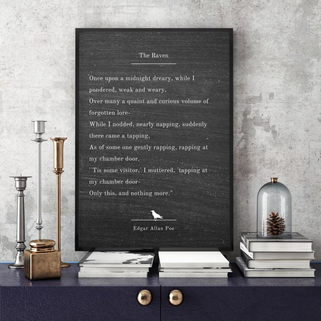 The Raven | LARGE Halloween Poster Prints | Digital Downloads | Edgar ...