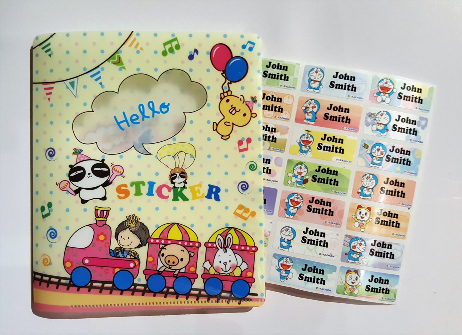 Doraemon Name Sticker Doraemon Name Tag Name Label - Etsy