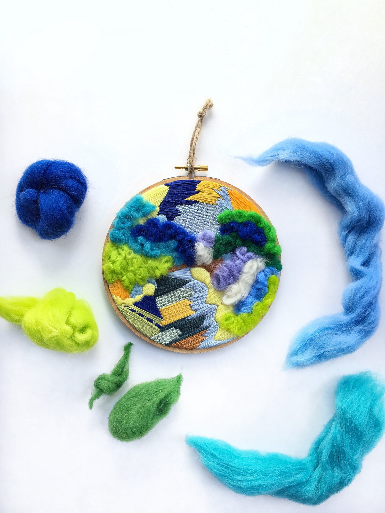 Modern Embroidery Hoop,wall Art,home Decor,hand Embroidery,embroidery ...