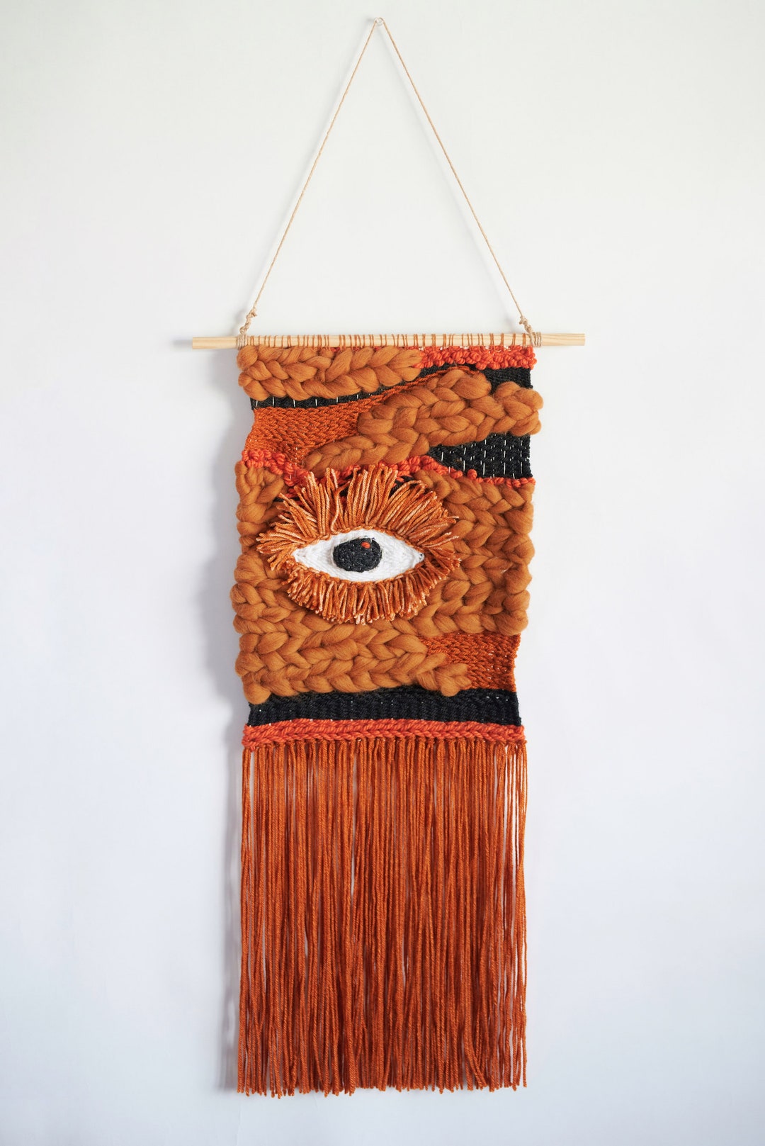 Eye Weaving,weaving,handwoven Weaving,wool Weaving,chunky Weaving,gift ...