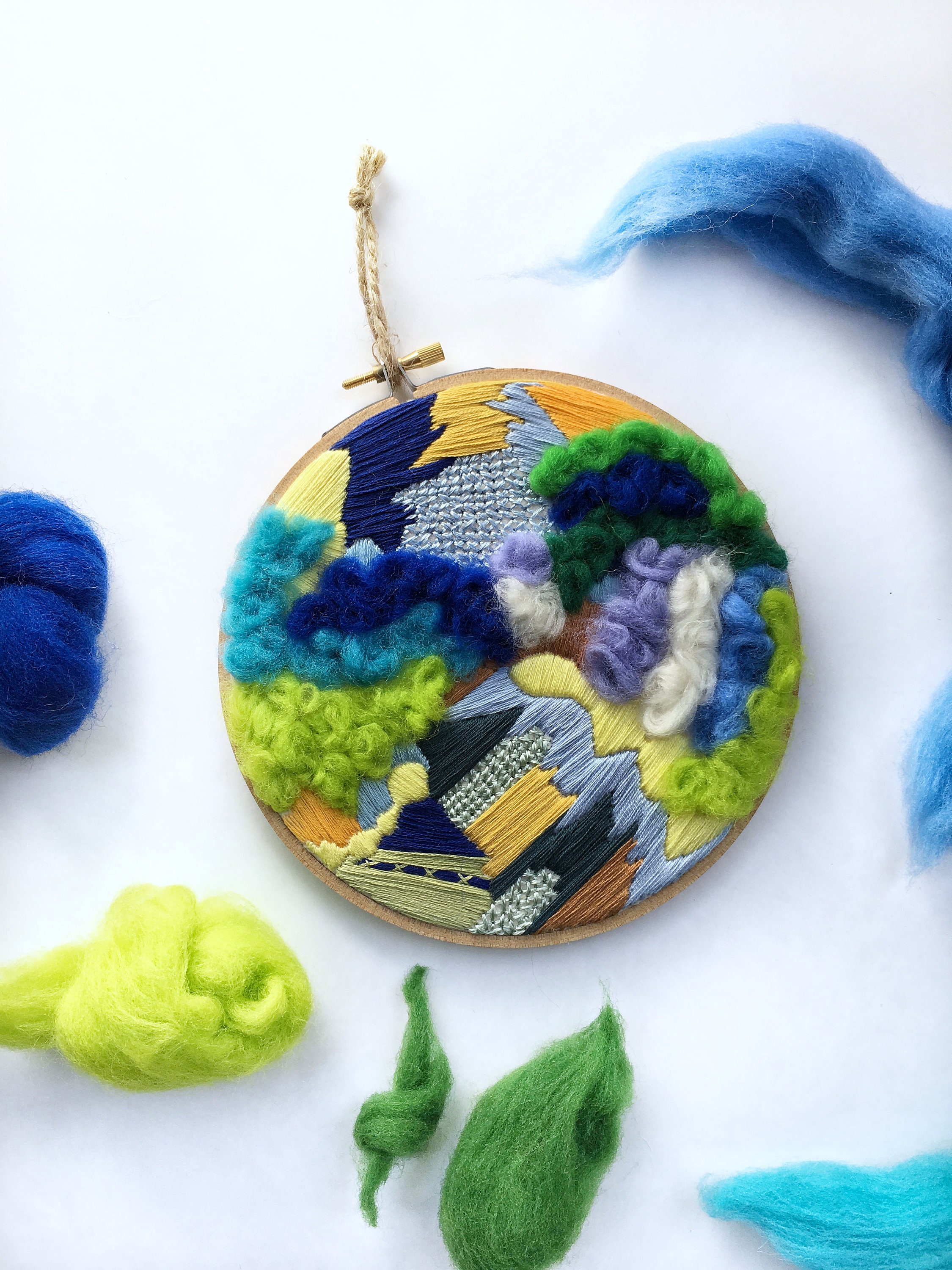 Modern Embroidery Hoop,wall Art,home Decor,hand Embroidery,embroidery ...