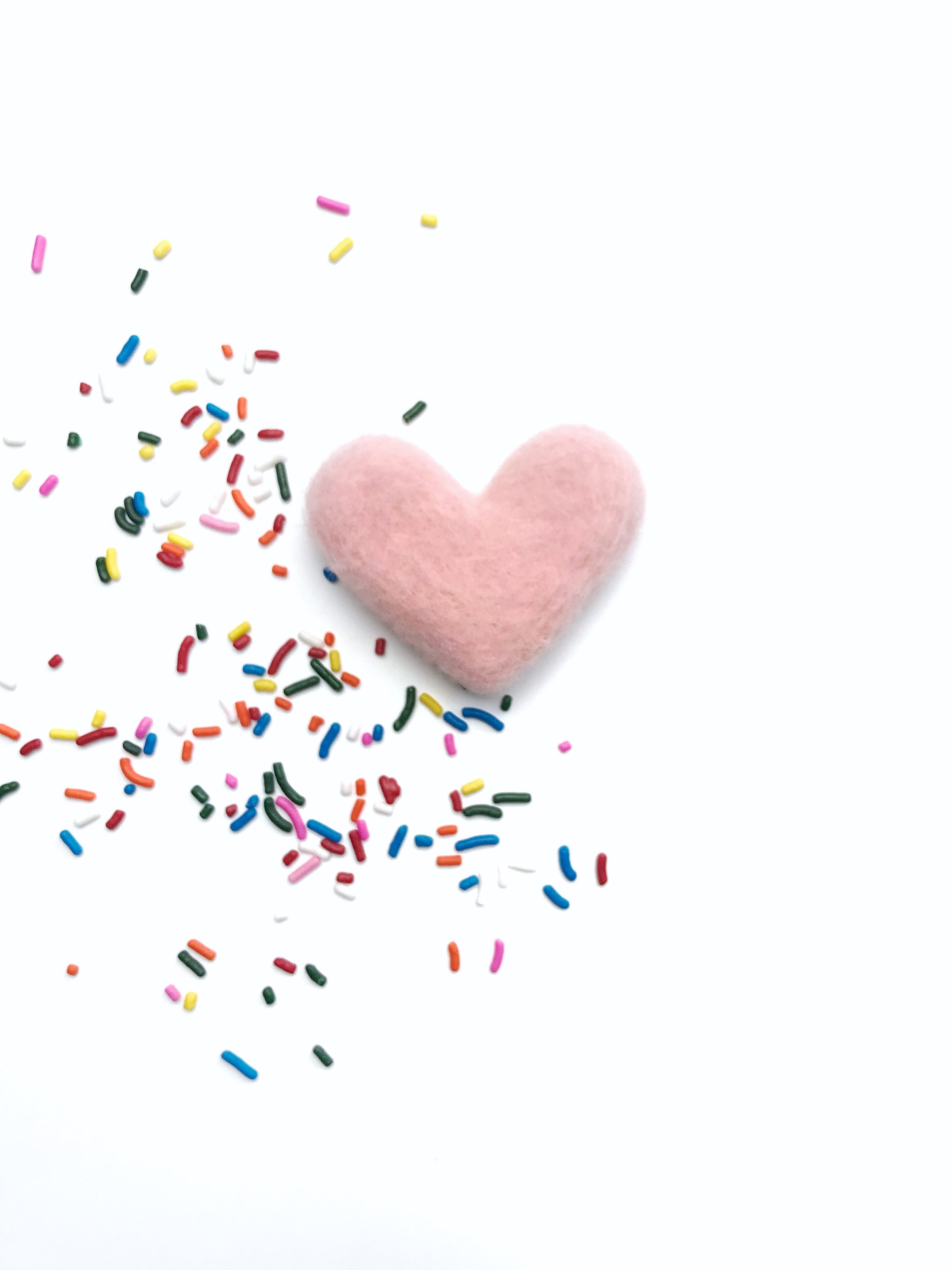 Pink Hearthanging Heart wool Heartsheart Decorationfelt - Etsy