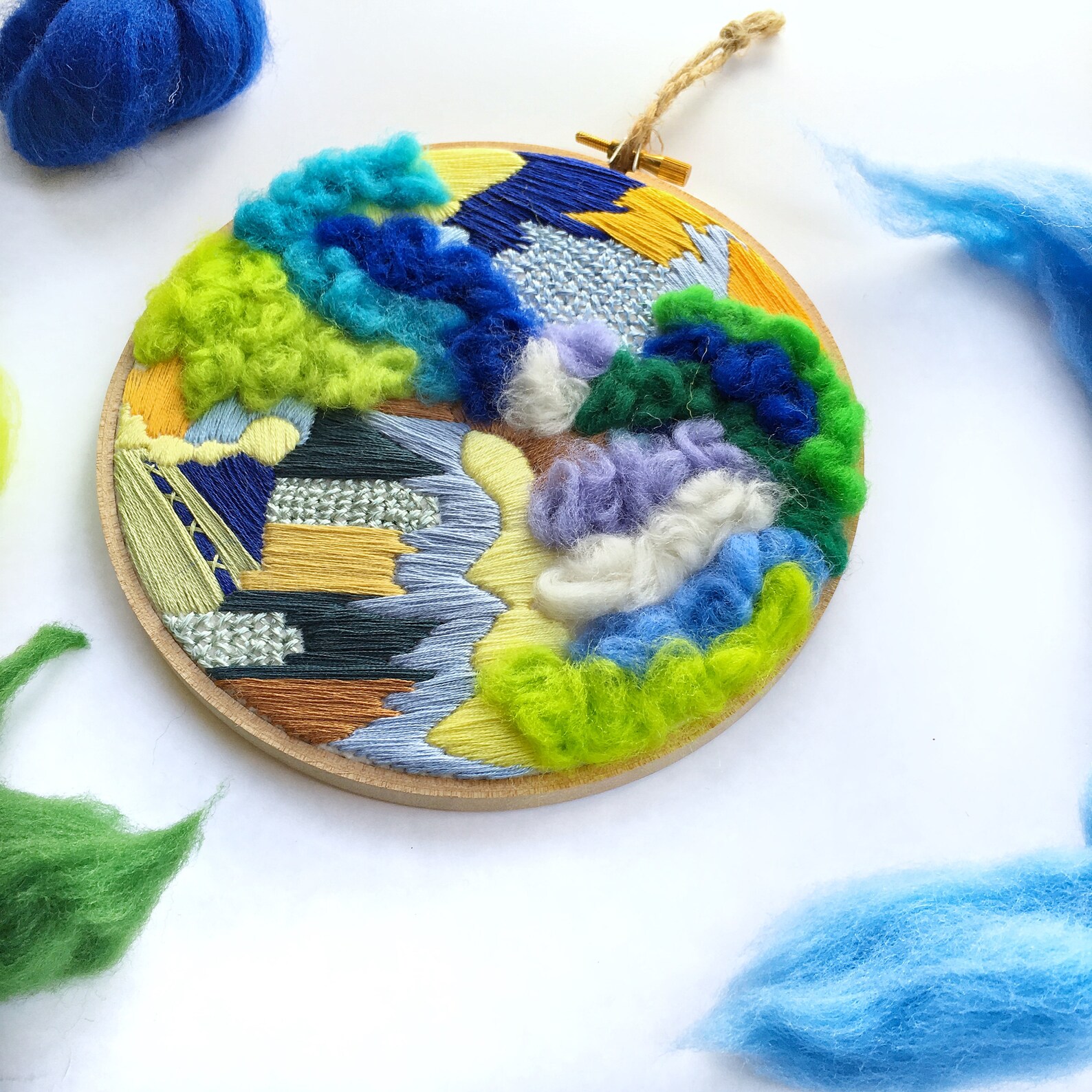 Modern Embroidery Hoop,wall Art,home Decor,hand Embroidery,embroidery ...