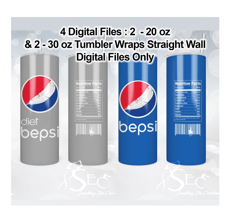 Bepsi Indigenous Digital Tumbler Wraps 20 Oz & 30 Oz Diet Include - Etsy