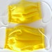 Yellow Face Mask With Filter Pocket and Nose Bridge Wire, Washable ...