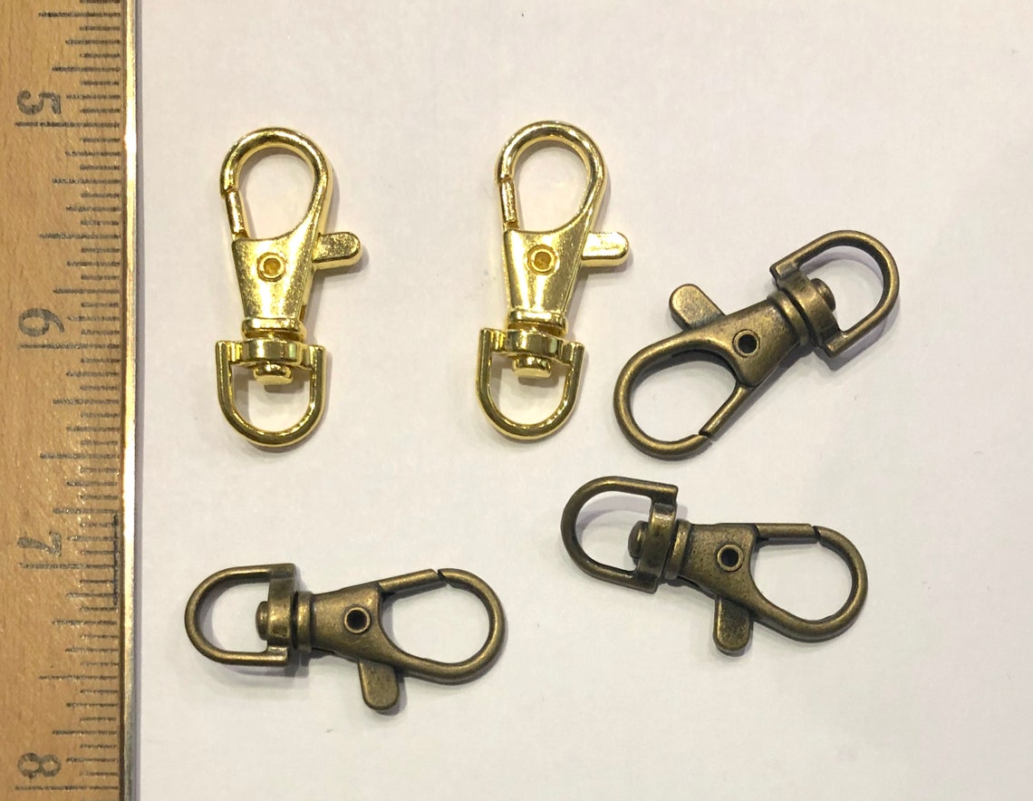 Swivel Lobster Claw Clasp Bronze or Gold Sturdy Multi-use - Etsy