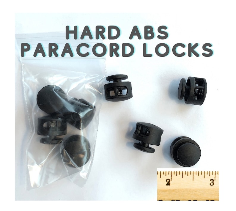 ABS Cord Lock Adjuster for Paracord Rope Drawstring | Etsy