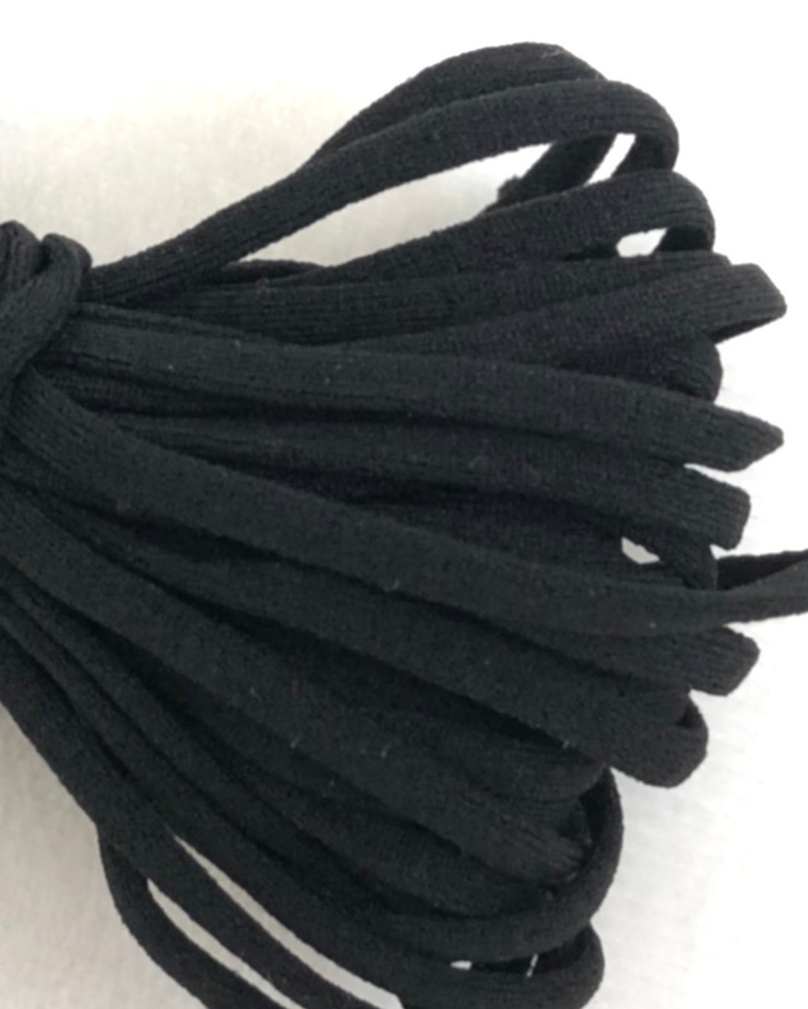 Earloop Elastic for Face Mask White Black 1/8 3mm | Etsy