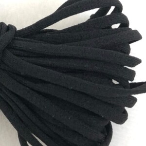 Earloop Elastic for Face Mask, White, Black 1/8 " 3mm - 5mm 1/4 " Soft ...