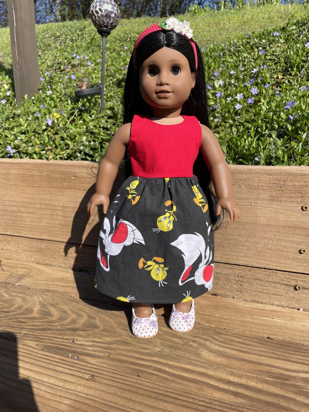 Handmade Looney Tunes Sylvester and Tweety Dress for 18-inch Dolls - Etsy