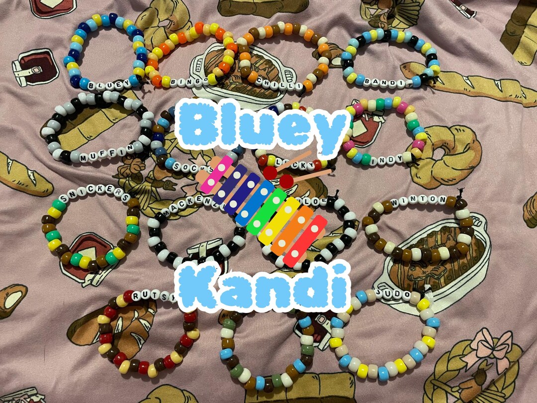 Bluey Kandi Bracelets - Etsy