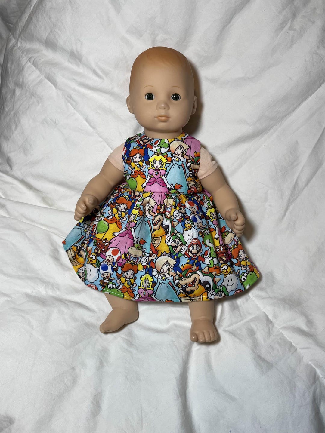 Handmade Nintendo Super Mario Dress for 15-inch Dolls - Etsy