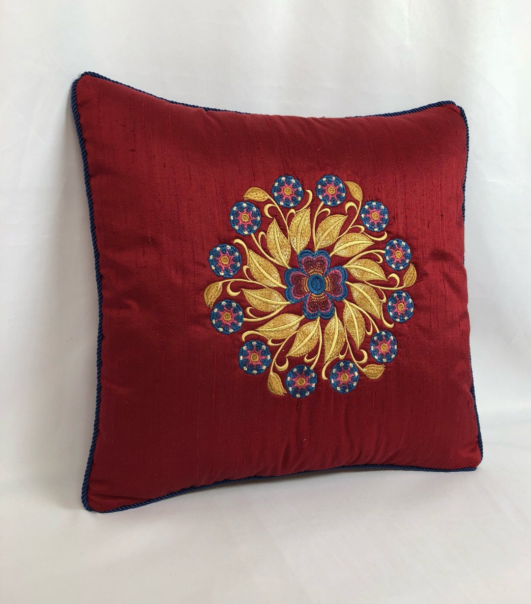 Embroidered Pillows -decorative Pillows - Etsy