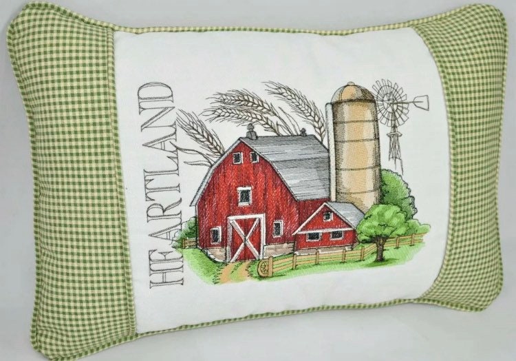 Farmhouse Pillow Barn Pillow Decorative Pillow | Etsy