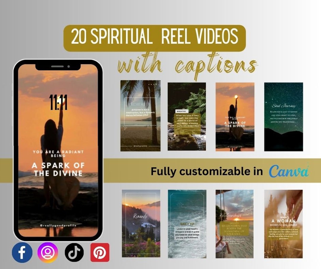 Spiritual Instagram Reels, Spiritual Template, Reels Video, Tiktok ...