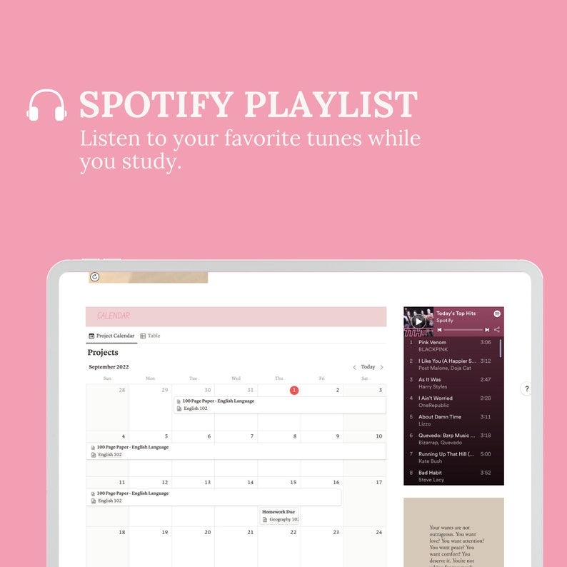 Aesthetic Notion Template, Ultimate Personal Planner & All-in-one Life Dashboard, Study Work ...