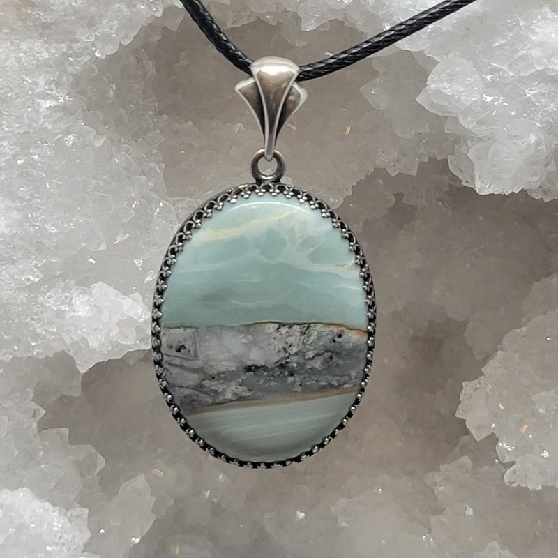 Blue Stone Pendant - Etsy