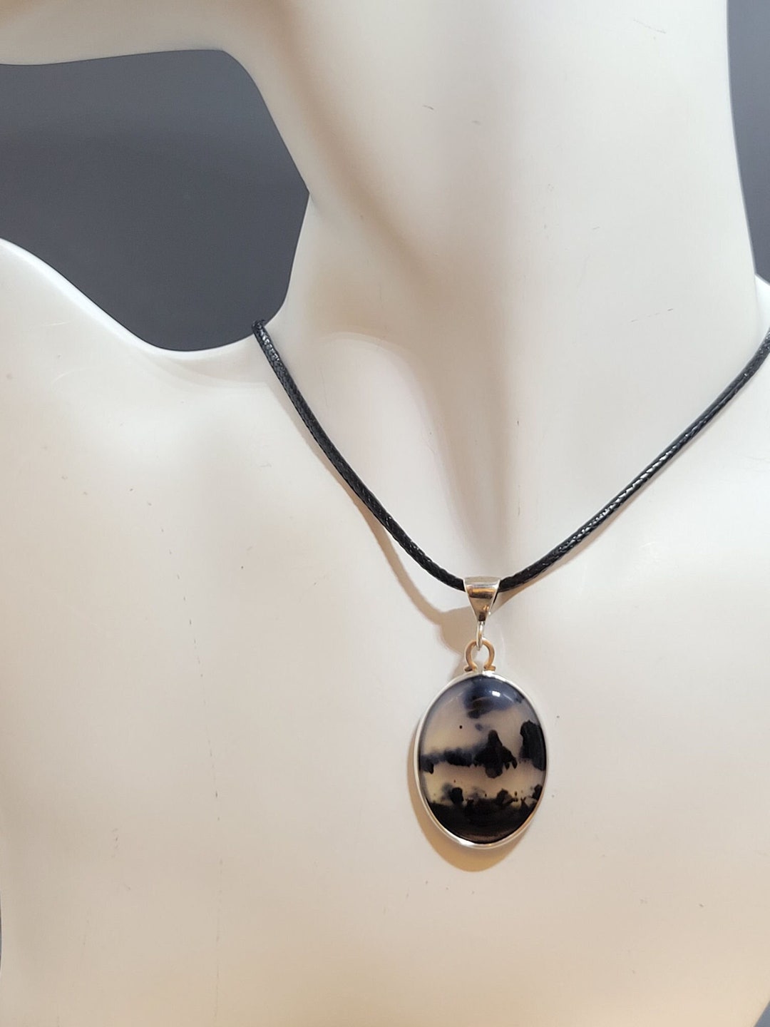 Montana Yellowstone Agate Pendant, Scenic Montana Jewelry, Sterling ...