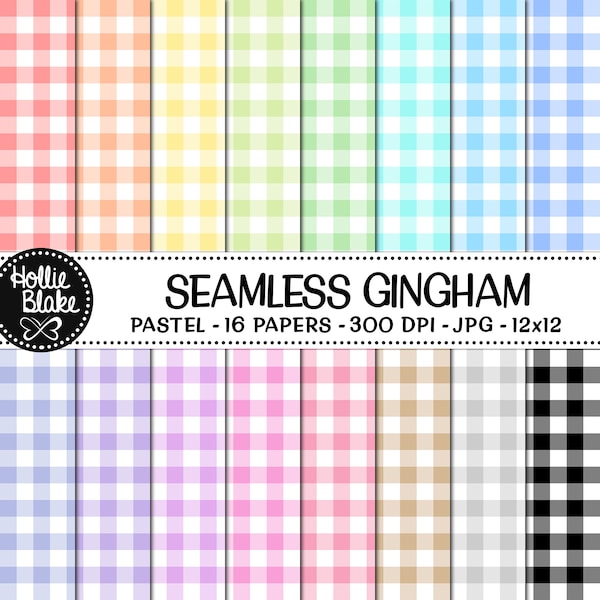 Gingham Paper - Etsy