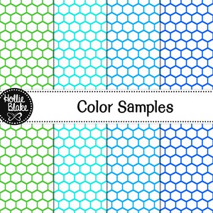 SALE!! 16 Bright Honeycomb Seamless Digital Papers • Rainbow • Seamless ...