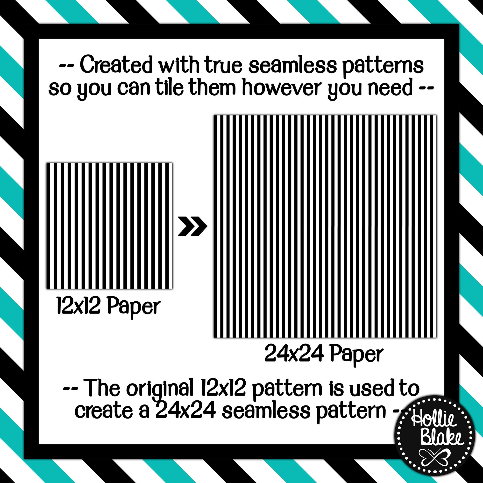 SALE 100 Stripes Seamless Digital Papers Rainbow | Etsy