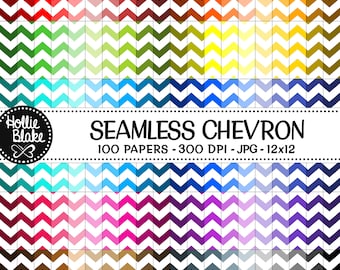 Chevron Pastels Digital Paper Pack Zigzag Patterns Rainbow - Etsy