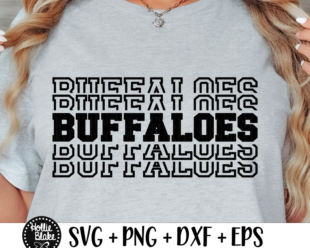 Buffaloes SVG, Stacked Buffaloes SVG, Buffaloes Football, Buffaloes ...