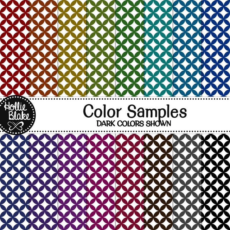 SALE 100 Circles Seamless Digital Papers Rainbow - Etsy