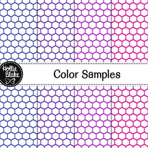 SALE!! 16 Bright Honeycomb Seamless Digital Papers • Rainbow • Seamless ...