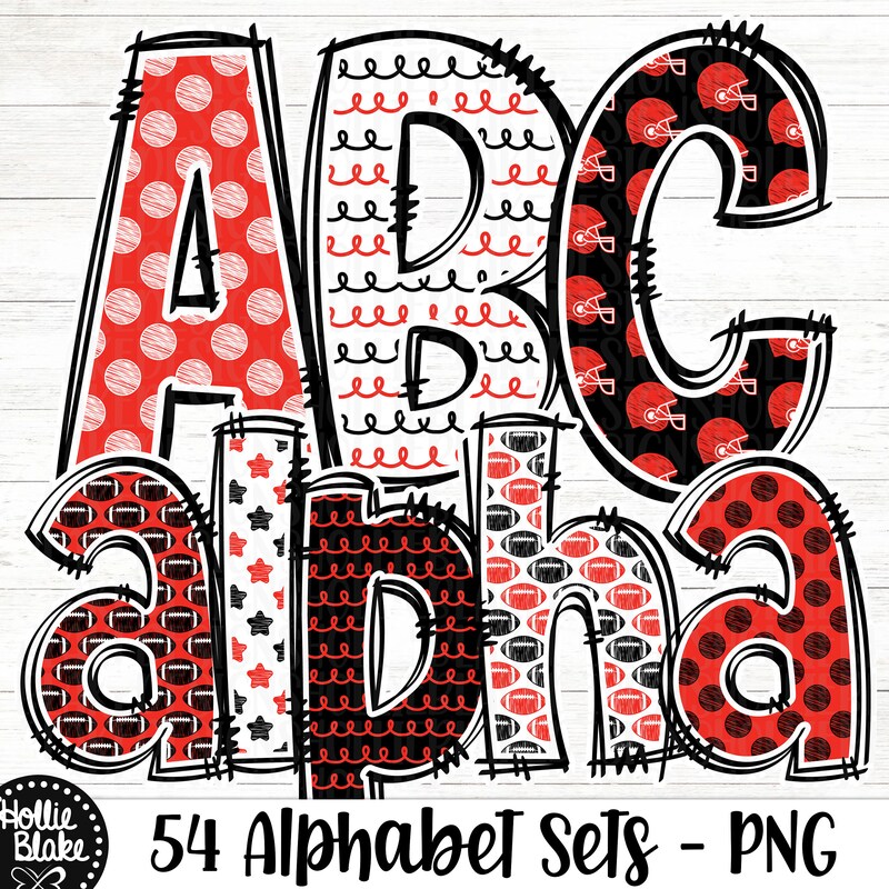 Doodle Alphabet - Etsy