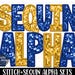 Orange & Blue Glitter Doodle Alphabet PNG Letters, Doodle Letters PNG ...