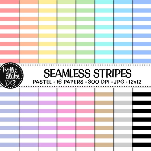 Pastel Rainbow Digital Paper Soft Color Seamless Pattern - Etsy